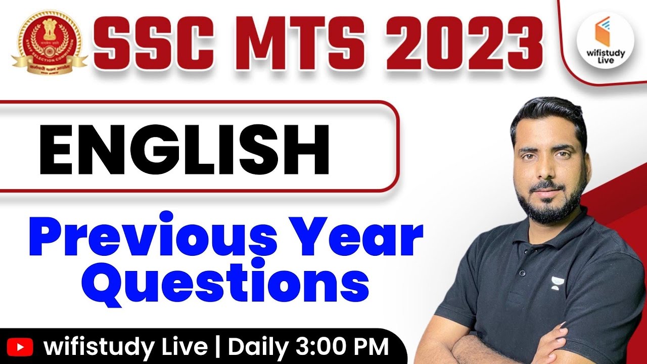 SSC MTS English Classes | MTS English Previous Year Questions | SSC MTS ...