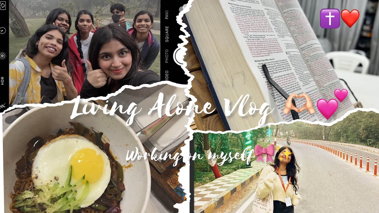 Living Alone Vlog 🏠💗 MBTI? Working on myself-Church,Picnics ...