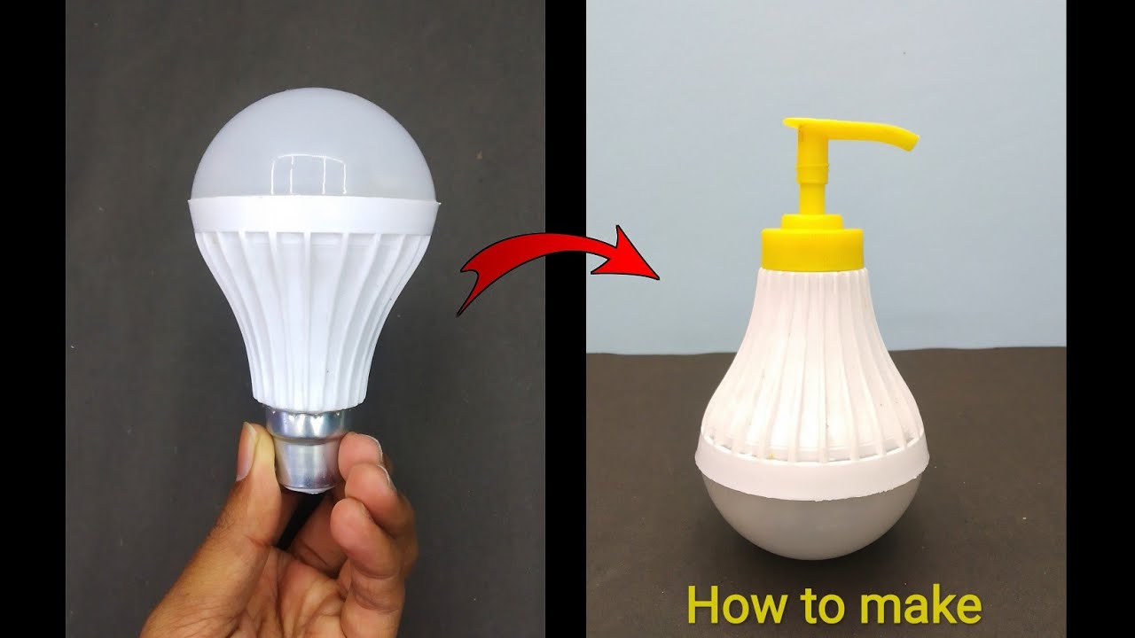 diy bulb craft art on bulb | recycle diy | best out of waste #diy - YouTube