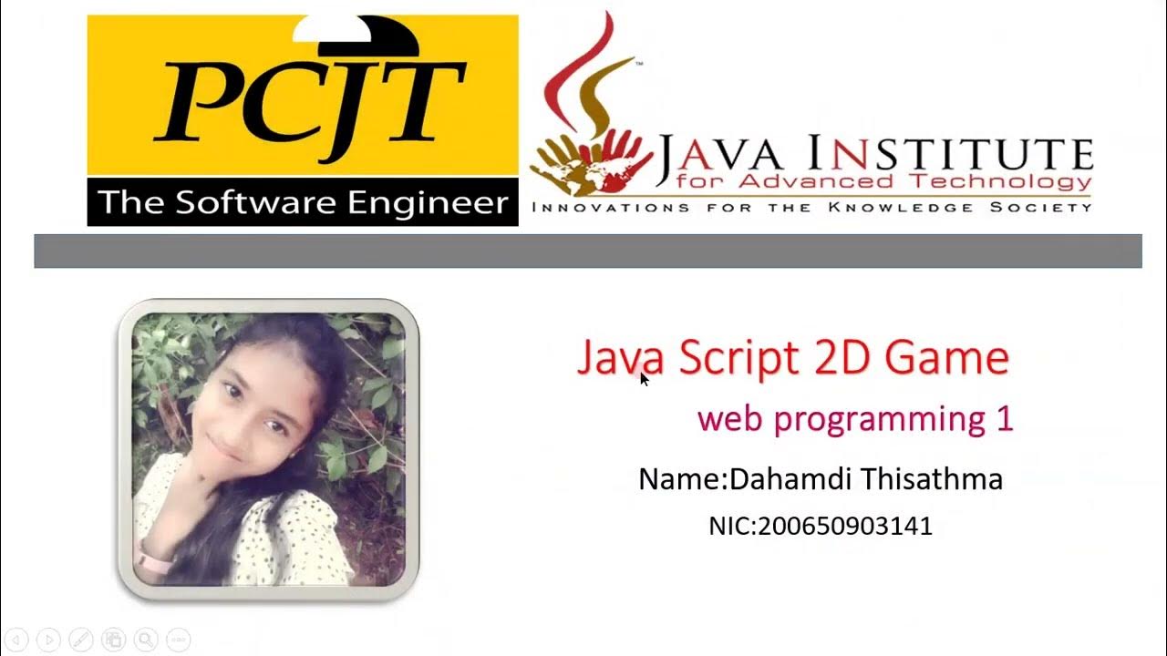 2D Game Development Project, Java Institute ,PCJT Software Engineering - YouTube
