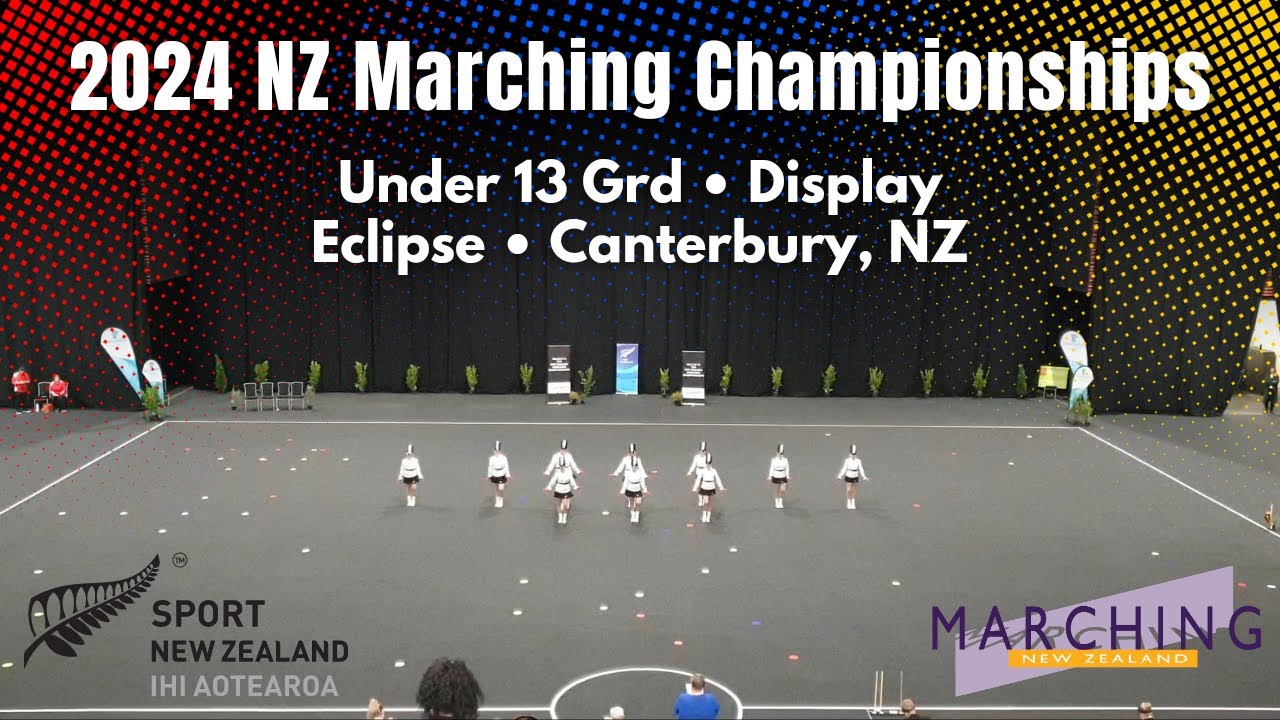 Eclipse | Under 13s | Display Team | 2024 NZ Marching Championships - YouTube