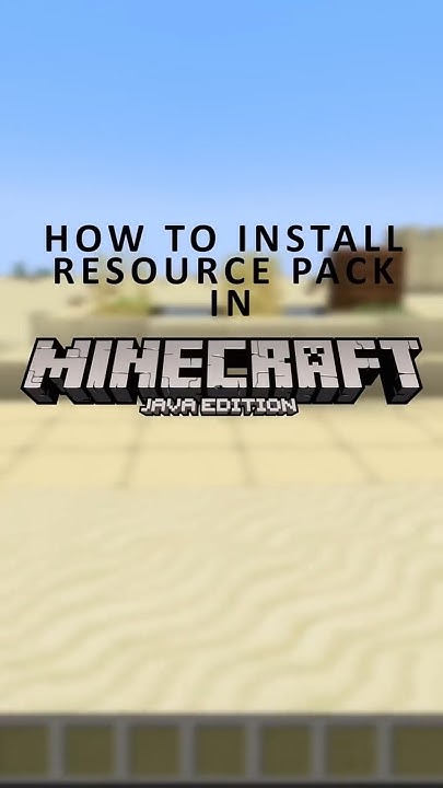 Minecraft Tutorial: How To Install A Resource Pack & Optifine In ...