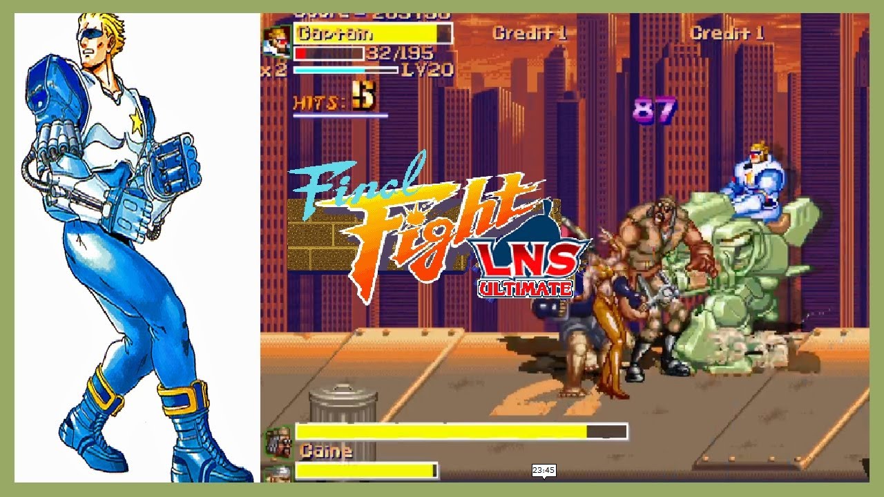 FINAL FIGHT LNS ULTIMATE V0.4#37-NORMAL-ARCADE-CAPITAN COMANDO CARACTER ...