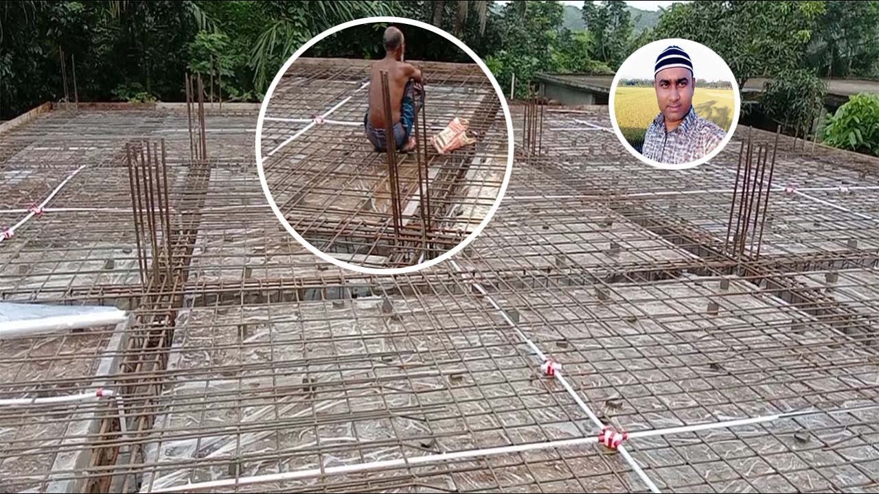 Slab Casting Process in Live. ছাদ ঢালাই করার পদ্ধতি। - YouTube