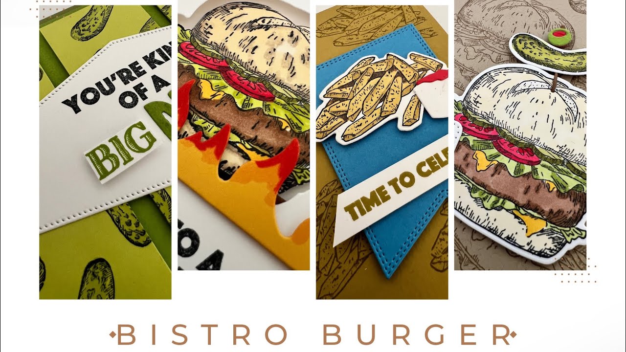 Stampin' UP Bistro Burger Card Making Class: Get the Class Kit FREE ...