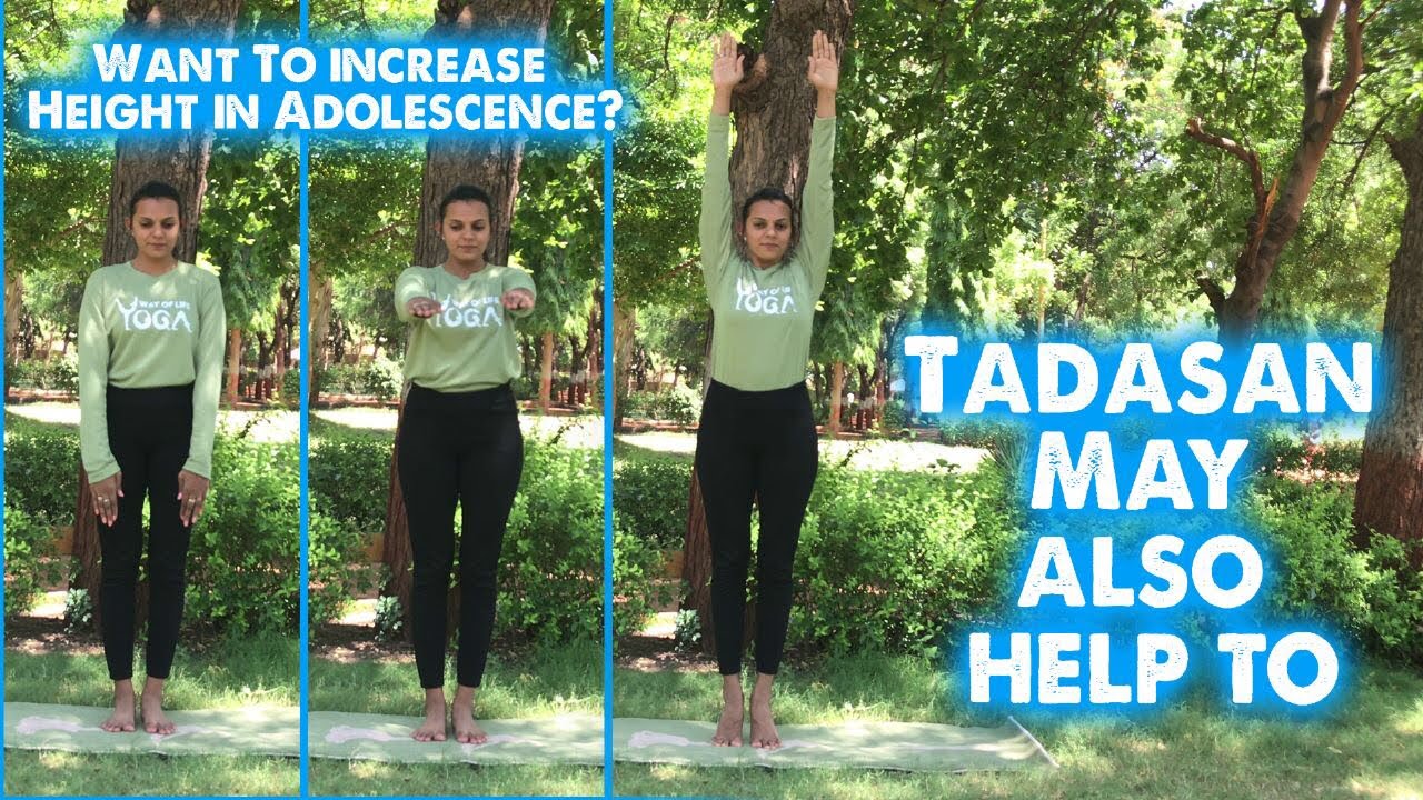 Want to increase height...? Do this asan everyday 🧘‍♀️...Tadasan...🧘‍♀️ ...