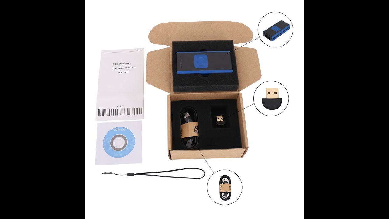 Pocket Barcode Scanner Bt Barcode Scanner - YouTube