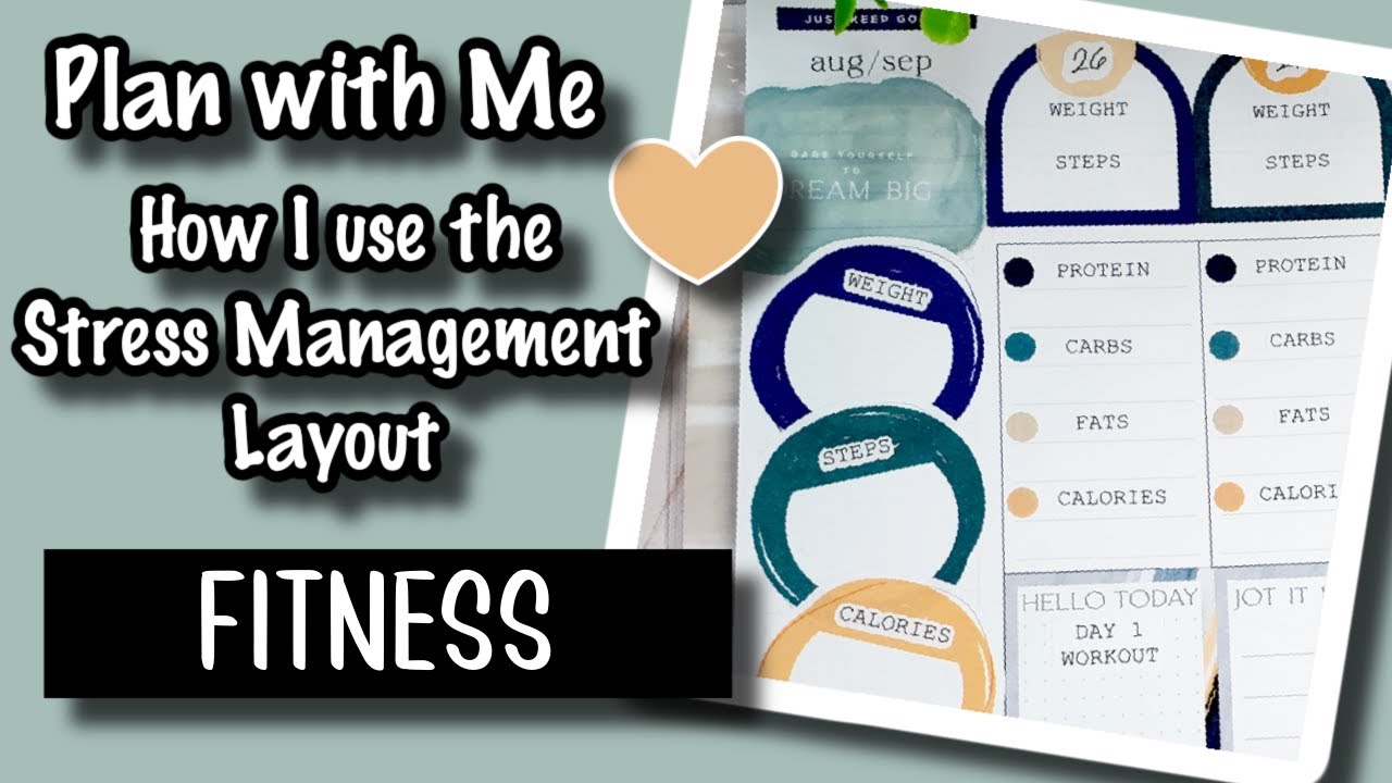 How I Use the Stress Management Layout as a Fitness Planner ~ Calm Life ...