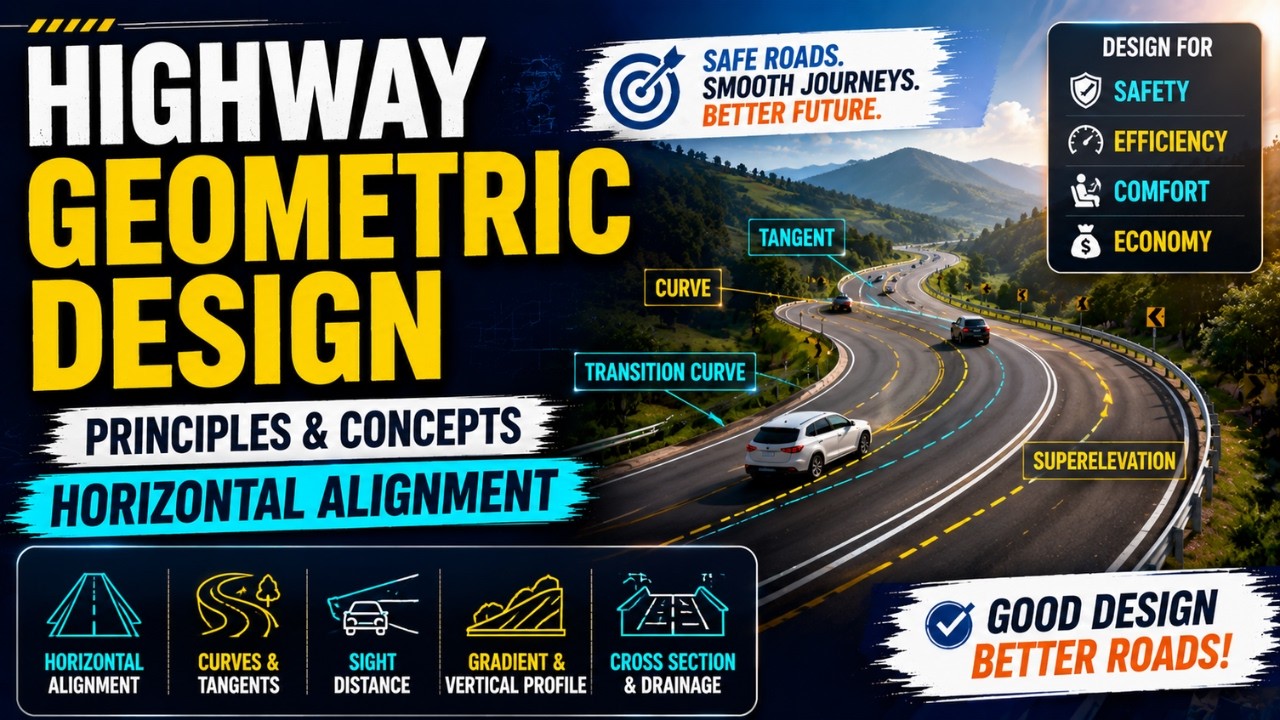 🚗 Highway Geometric Design & Horizontal Alignment | Complete Guide ...