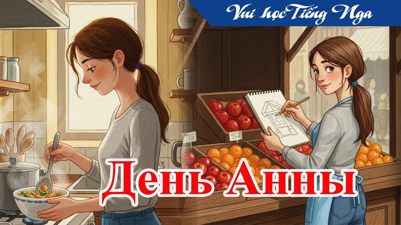 День Анны (Một ngày của Anna)| Sách nói Tiếng Nga | Thầy Hoàng dạy ...