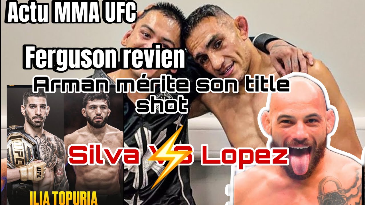 ACTUALITÉ UFC MMA enfin Ferguson Renou avec la victoire - YouTube