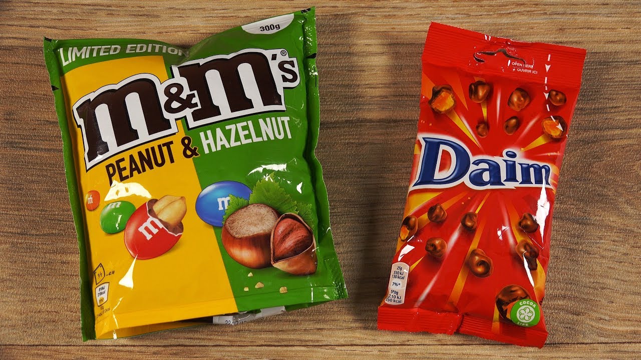 m&m Peanut & Hazelnut [Limited Edition] & Daim Dragees - YouTube