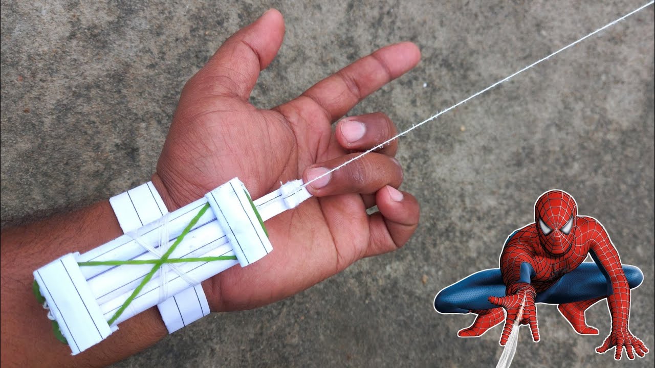 How To Make a Spider Man Web Shooter with Paper | Spiderman web shooter ...