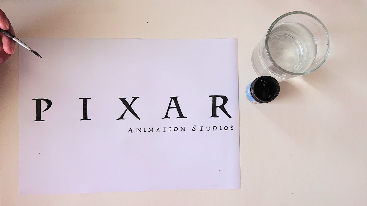 how to draw pixar logo - YouTube