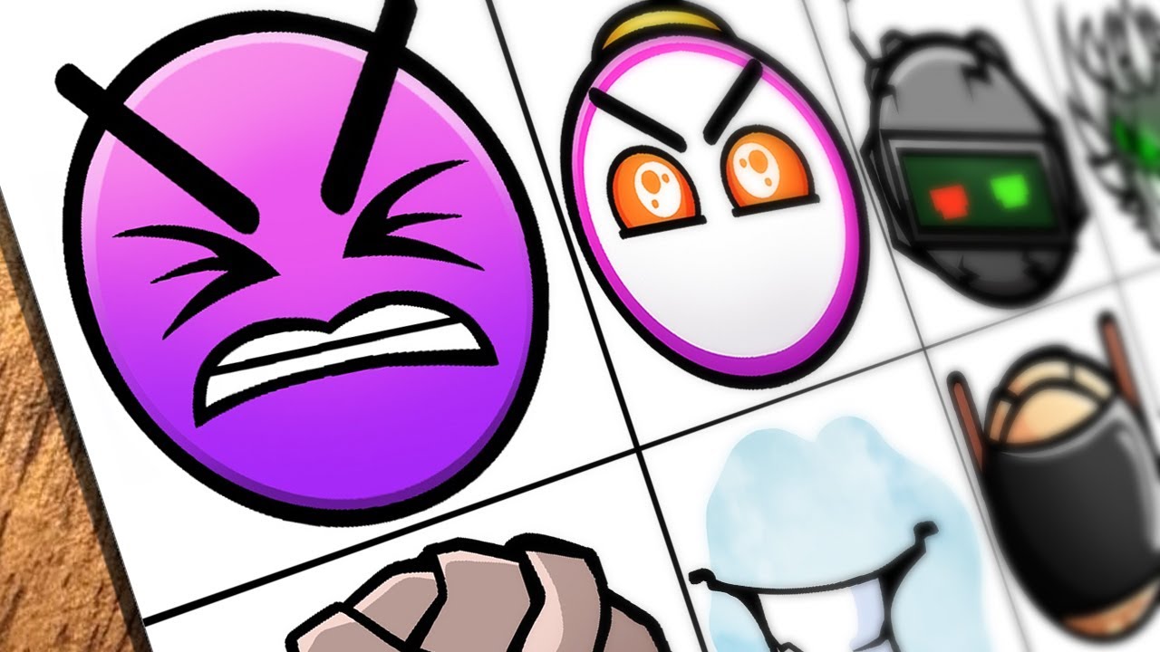 Drawing NEW FIRE IN THE HOLE Lobotomies #2 / How to draw GEOMETRY DASH ...