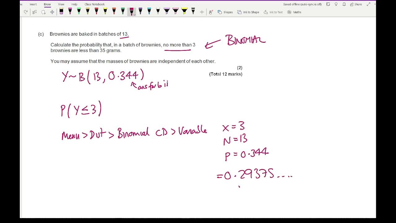 Aqa A2 Statistics Binomial Distribution With Normal Approximations