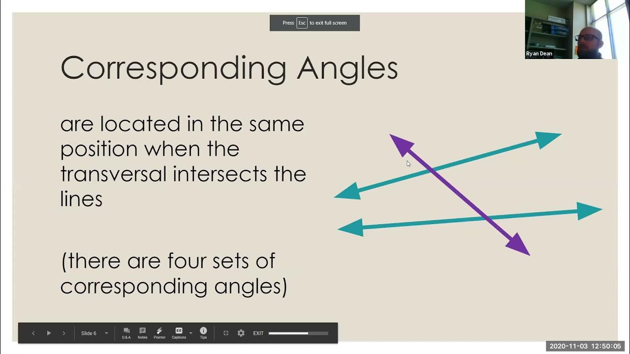 Angles Created by Lines & Transversals - YouTube