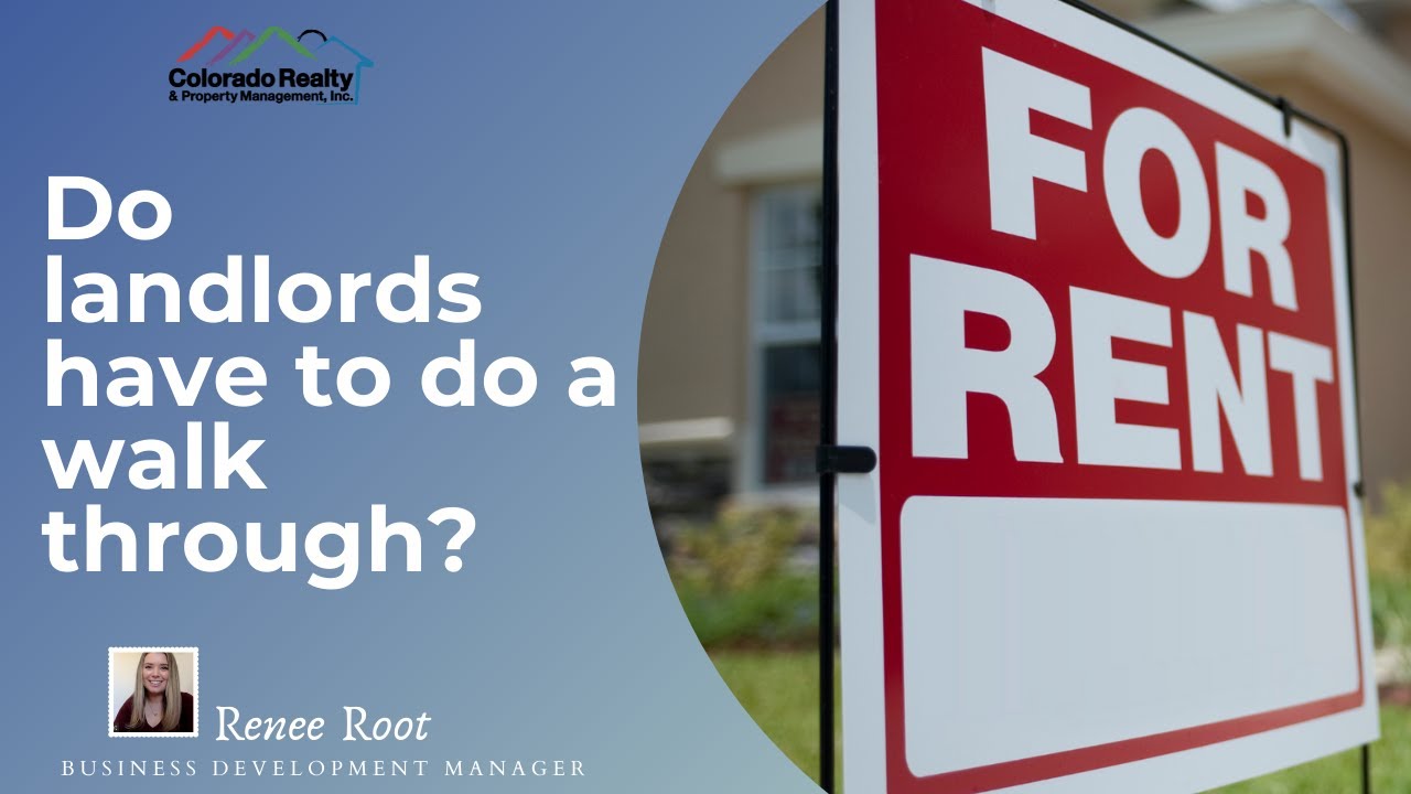 Do landlords have to do a walk through? - YouTube