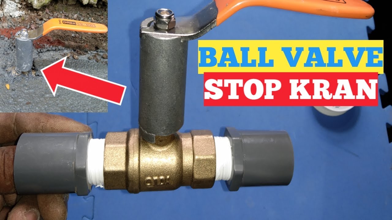 Cara pasang stop kran air - YouTube