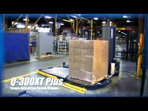Semi Automatic Stretch Machine - Lantech Q300XT Plus - YouTube