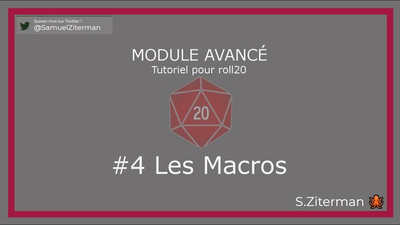 Tuto Roll20 Fr Les Macros 24 Youtube