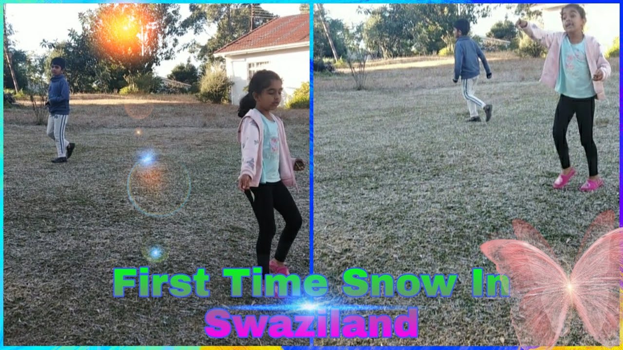First Time Snow in Swaziland ☃️🐣⛷️//My dream comes true 🧚💃💃 - YouTube