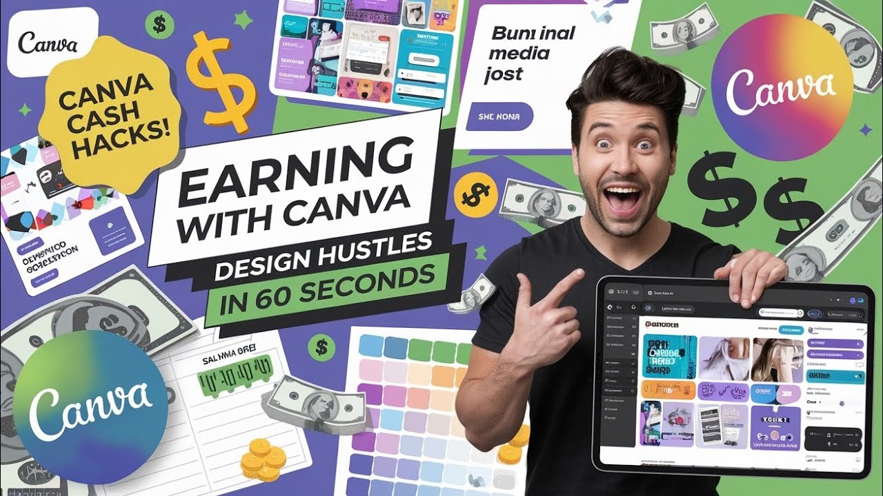 Earning with Canva: Design Hustles in 60 Seconds - YouTube