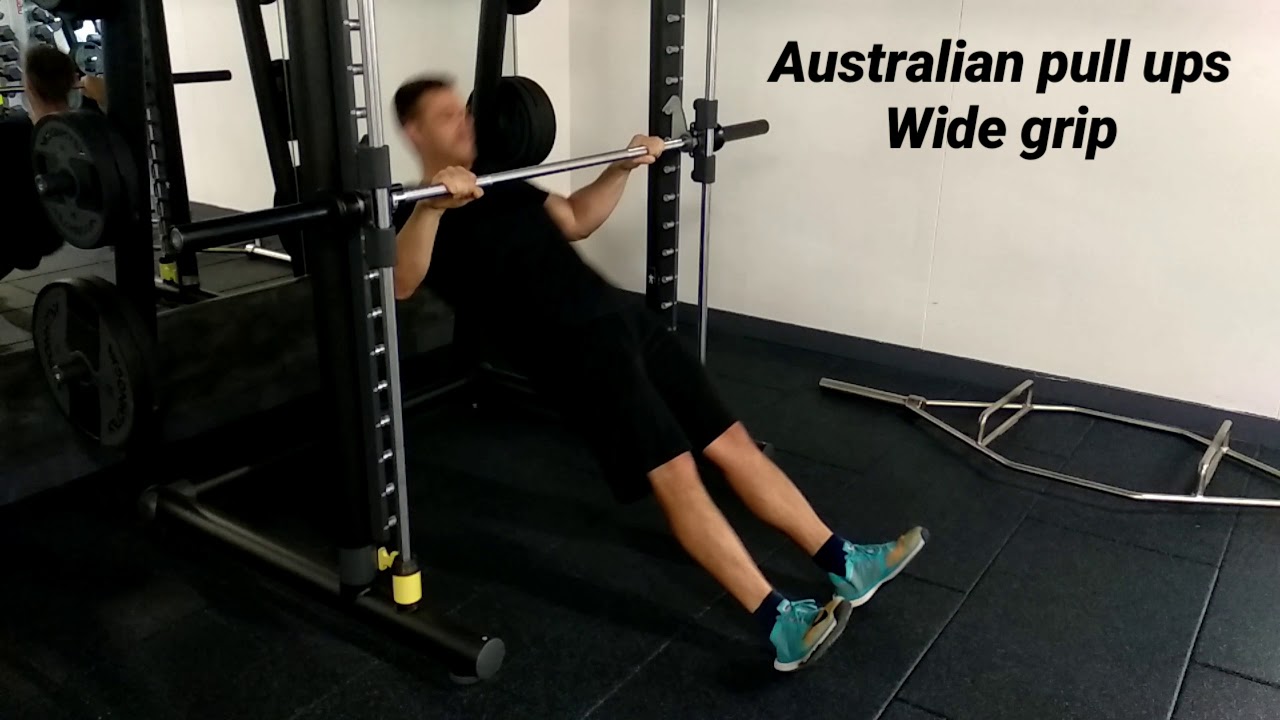 Australian Wide Grip Pull Up - YouTube