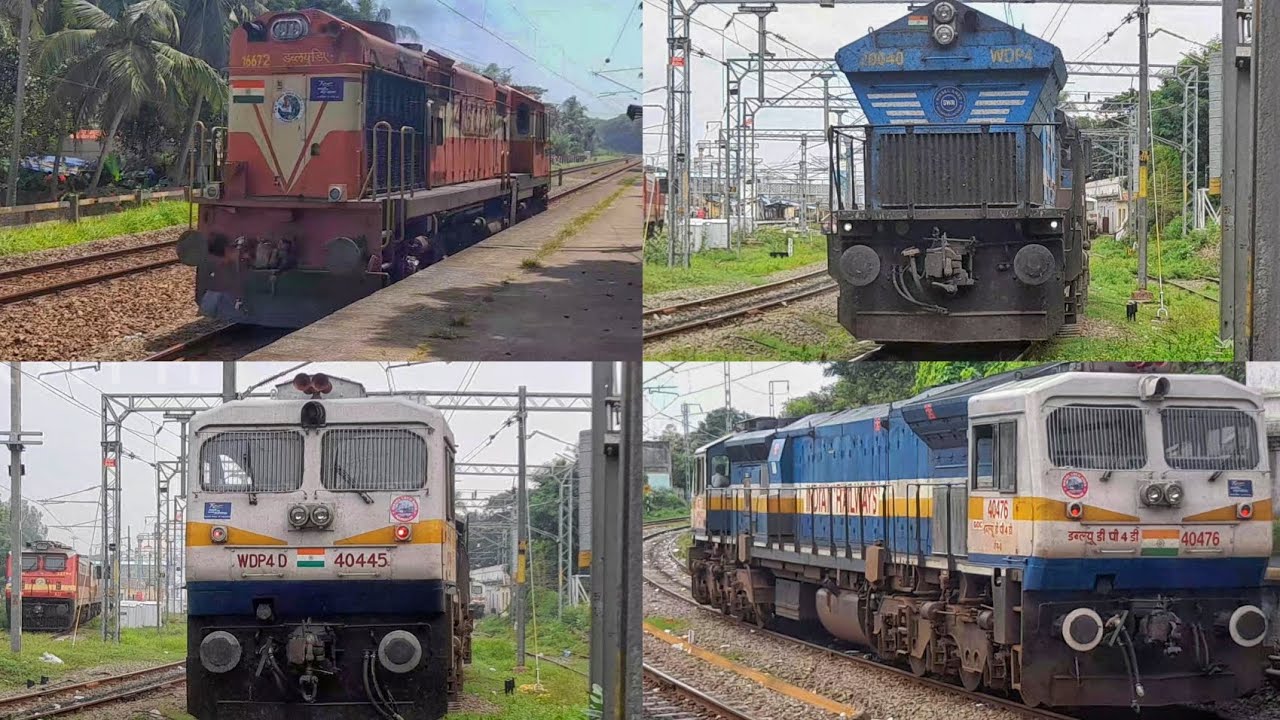 [6 in 1] Light Diesel Locomotive Compilation - YouTube