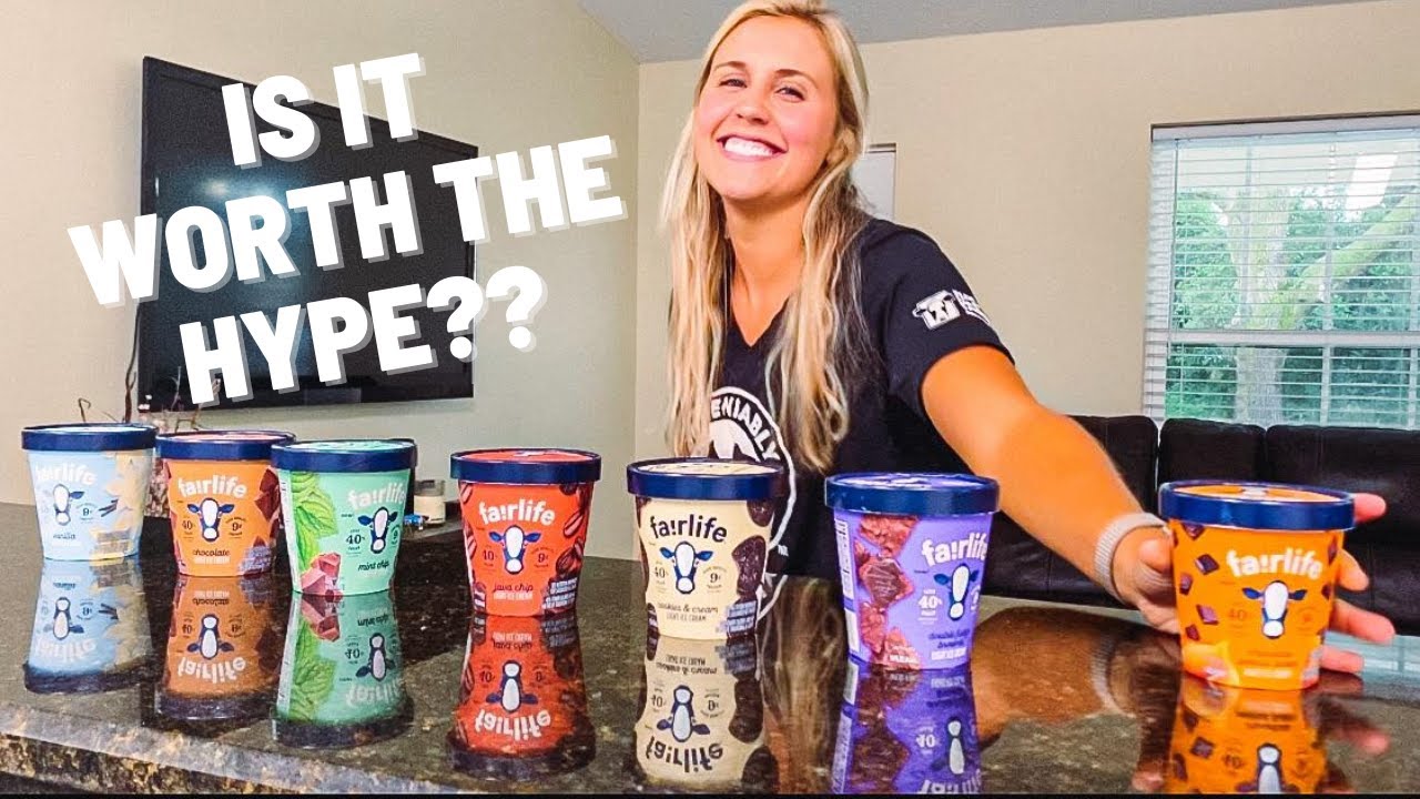 Fairlife Light Ice Cream TASTE TEST!! 7 Different Flavors - YouTube