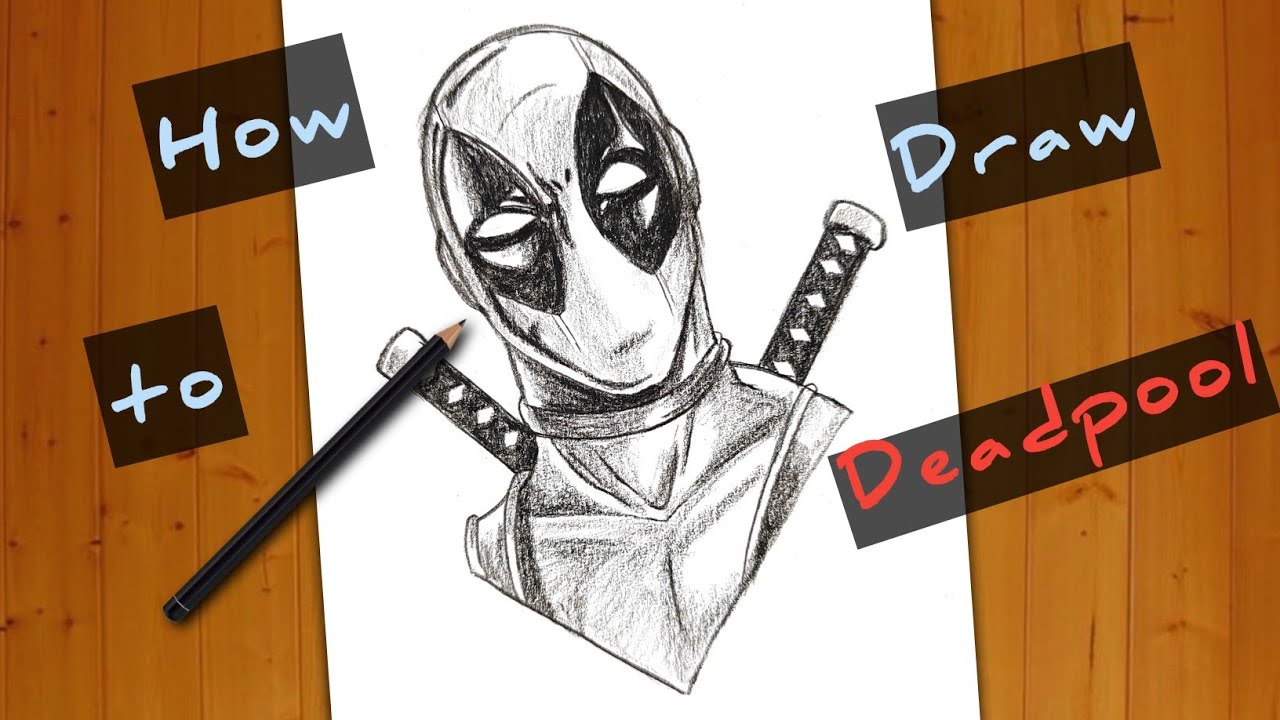 How to Draw Deadpool | Easy drawing idea's beginners | Pencil drawing ...