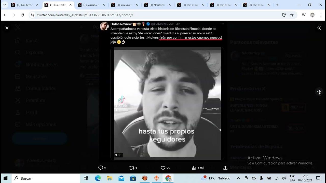 LA MAYOR HATER de DALAS HABLA con la CHICA q ACUSÓ a la NOVIA de RICKY y le DA a DALAS en la ...