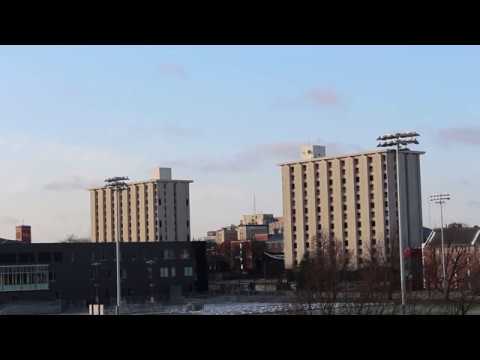 Cather and Pound Residence Halls Implosion - Lincoln, Nebraska - YouTube
