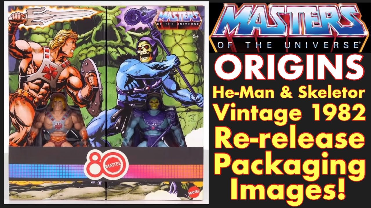 MOTU TOYS - He-Man Vintage 1982 Figure Rerelease Packaging Images ...