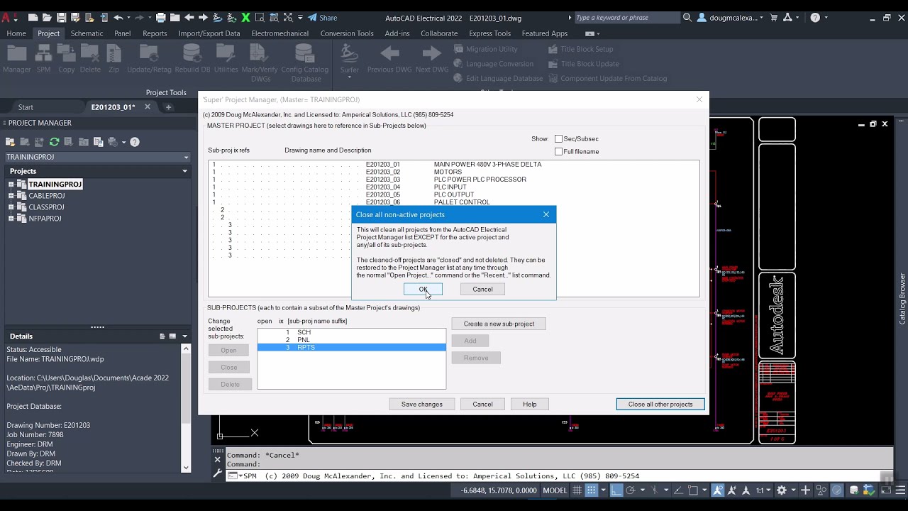 Super Project Manager add-in for AutoCAD Electrical - YouTube