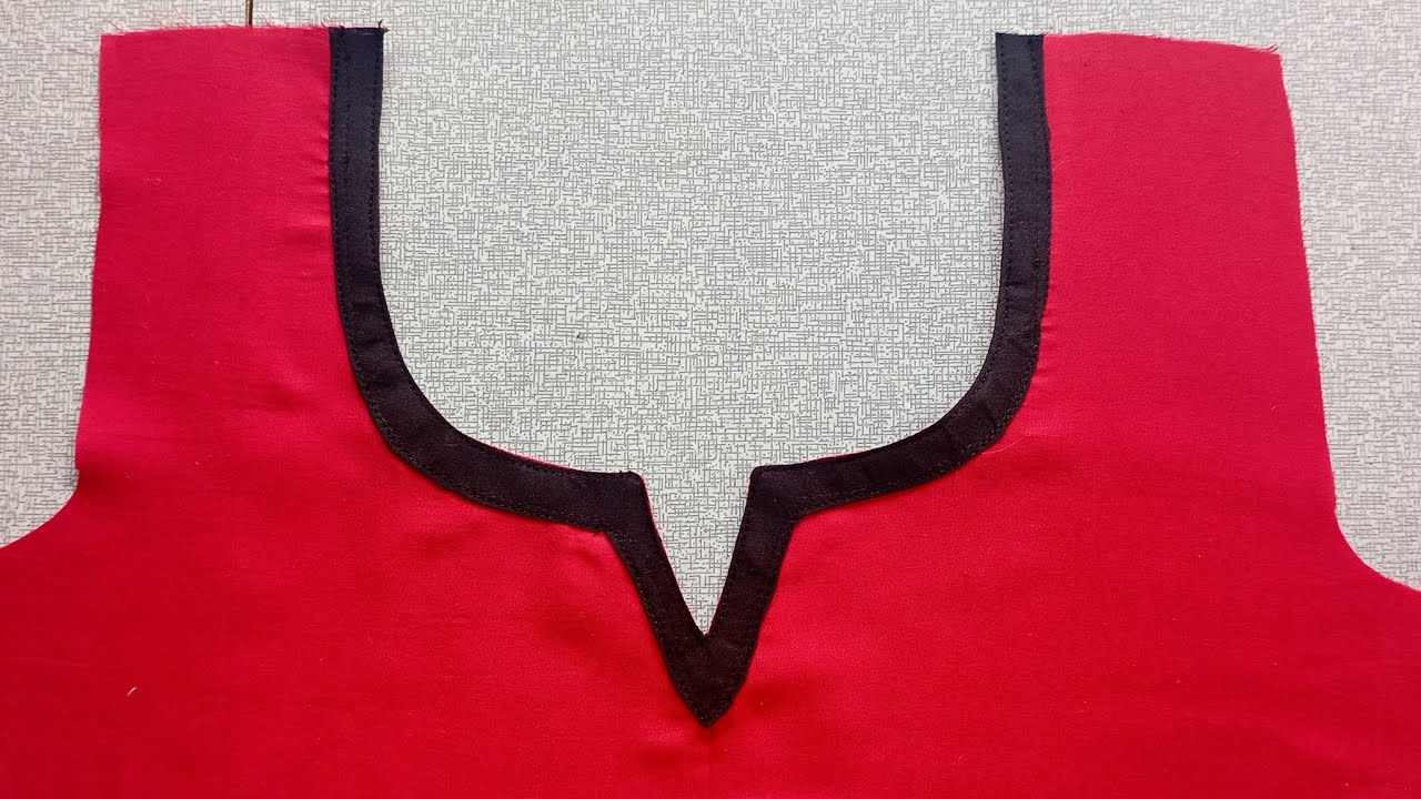 Simple Neck Design Cutting And Stitching Easy Method For Beginners ...