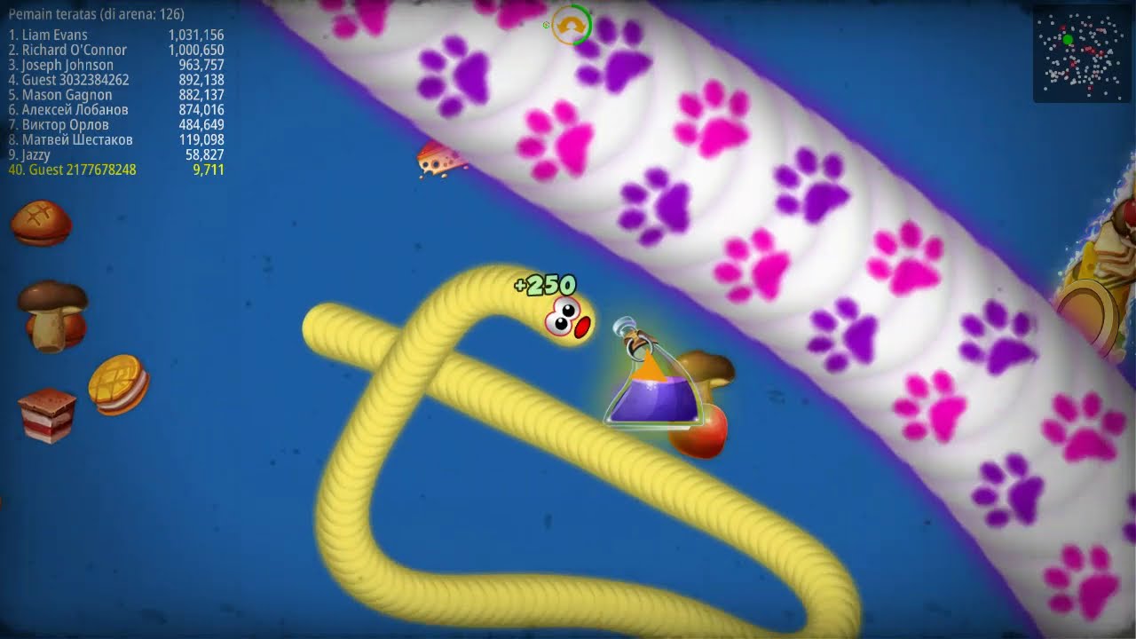 Pertama kali!!!!!!!!!Main permainan cacing wormszone.oi lanssuuuuuung ...