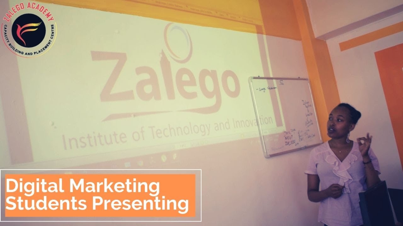 Zalego Institute students doing Presentations - YouTube