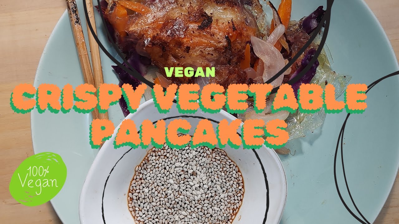Crispy Vegetable Rice Paper Pancake - YouTube