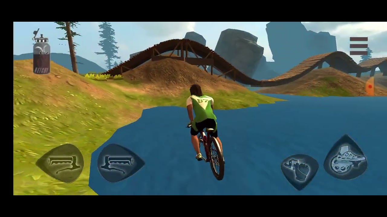 MTB FREERIDE GAMEPLAY //Downhill bicycle games android - YouTube