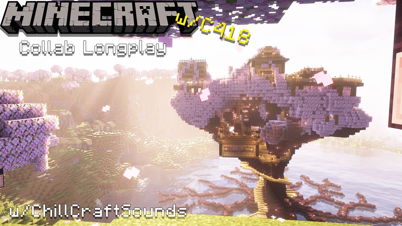 Mega Cherry Blossom Treehouse #2 - Minecraft Relaxing Longplay w/C418 - YouTube