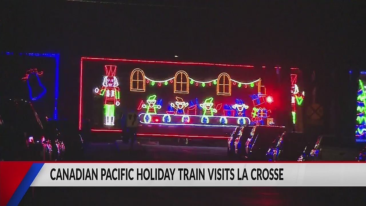 CP Holiday Train visits La Crosse - YouTube
