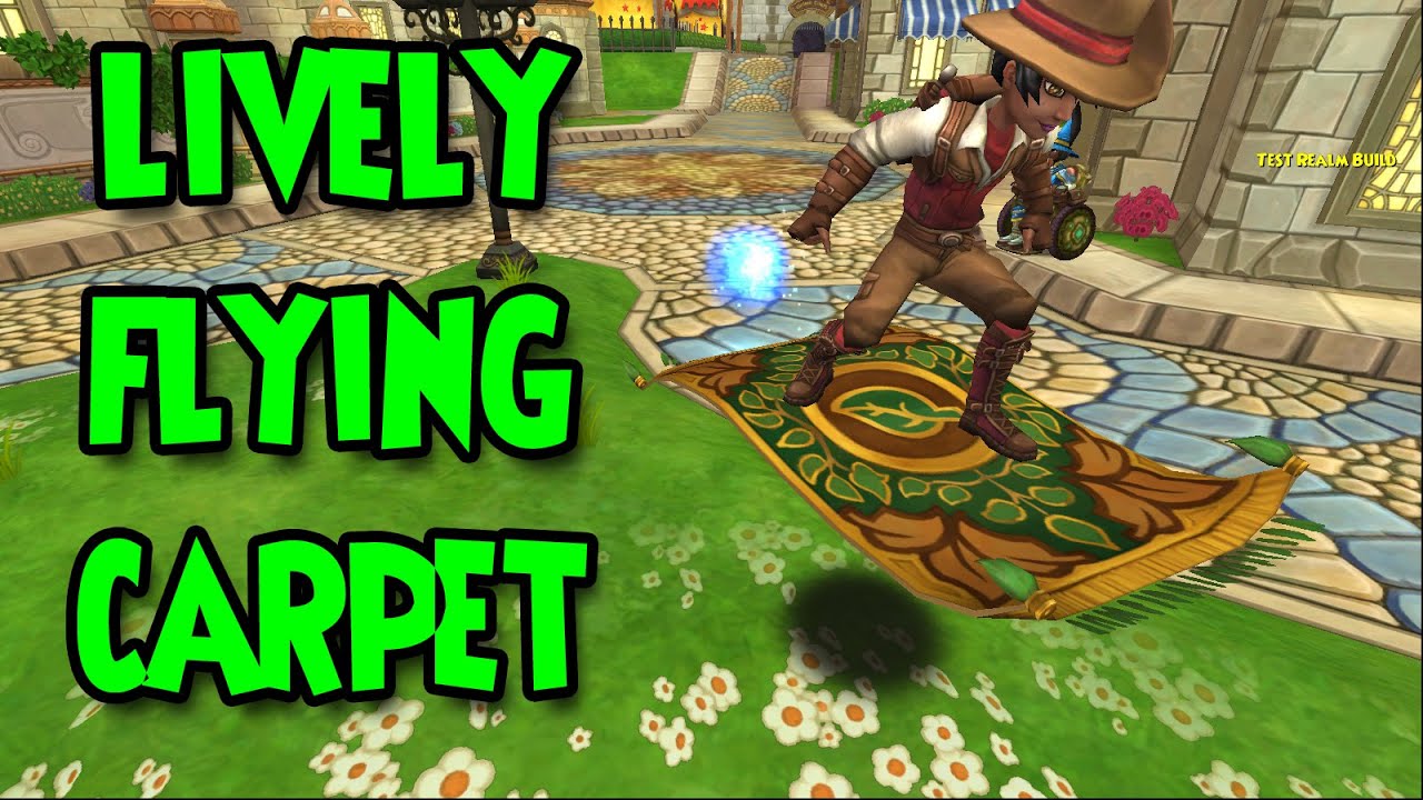Wizard101: 🌱LIVELY FLYING CARPET MOUNT Review🌱 - YouTube