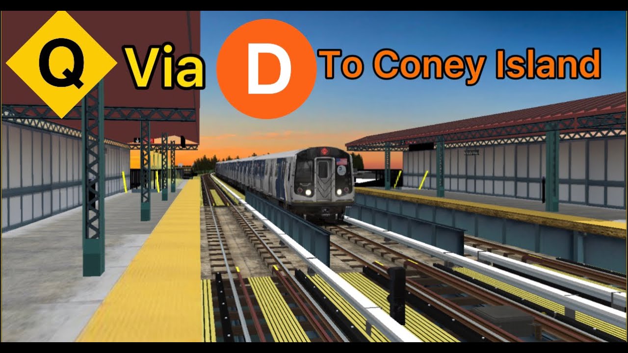 OpenBVE: R160 Cuomo SAS Wrap Siemens Alstom Mixed set Q to CI via West ...