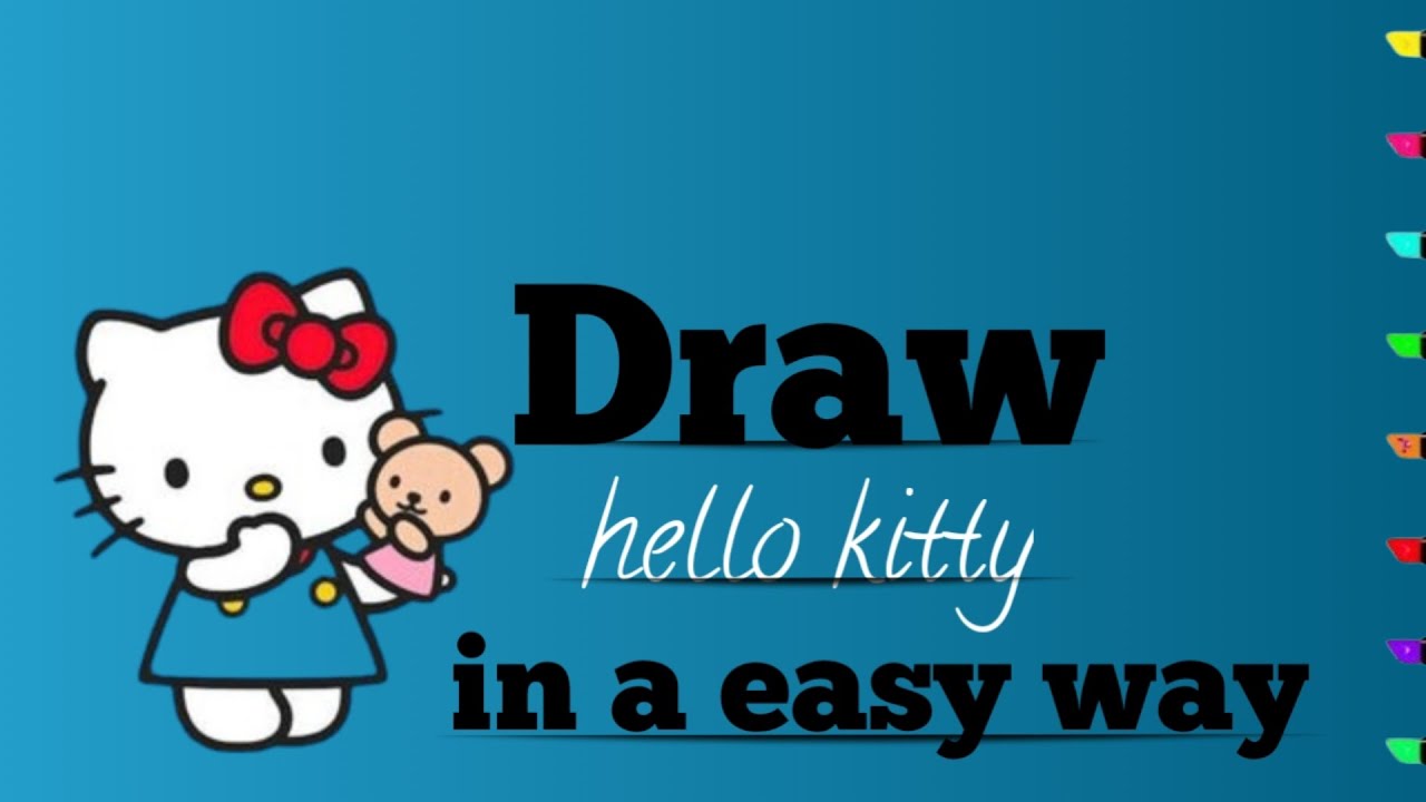 How to draw hello Kitty | hello ti kaise banate hain | Hello Kitty ...