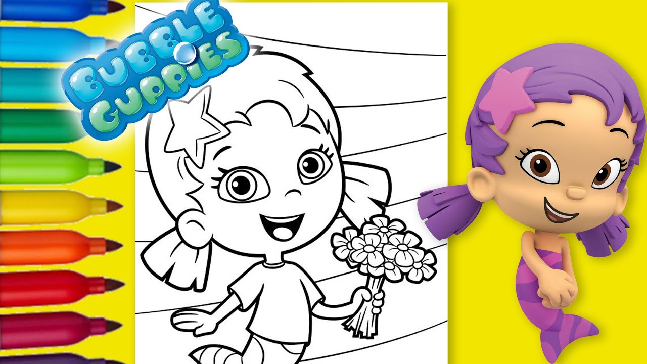 COLORING OONA BUBBLE GUPPIES | Bubble Guppies Coloring Page ...