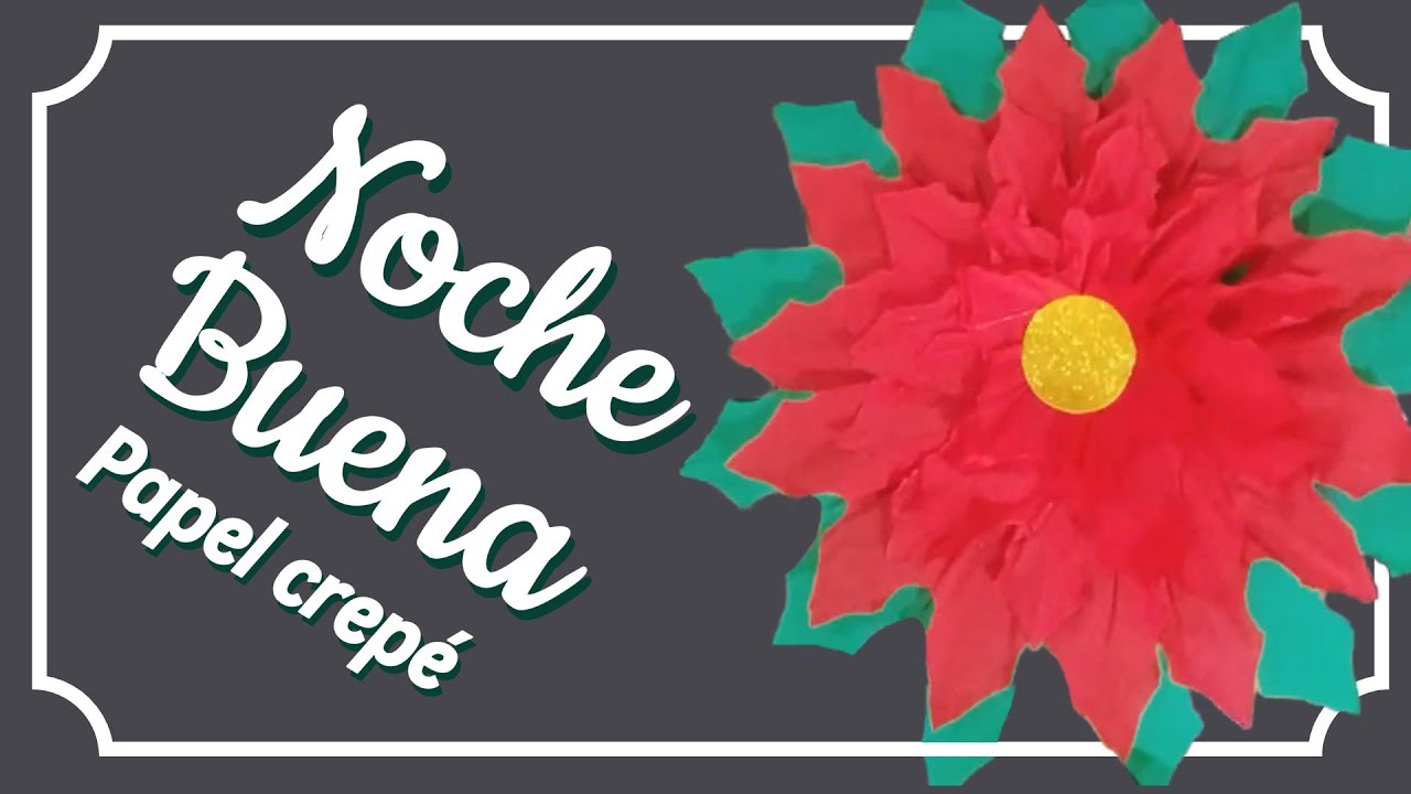 La noche buena más fácil del mundo hecha con papel crepé (En vivo 🔴🎥) - YouTube