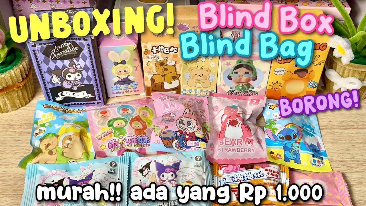 BUKA BLIND BAG DAN BLIND BOX MURAH - YouTube