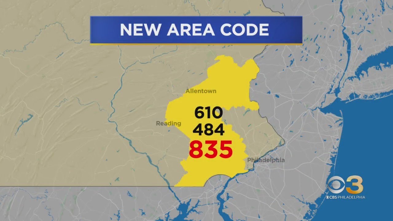 Southeastern Pennsylvania has new area code - YouTube