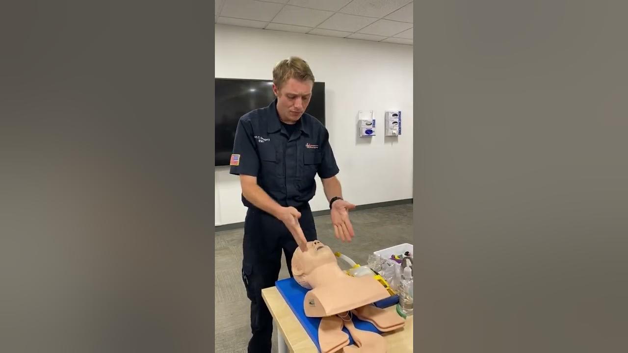 NREMT BVM Ventilation of an Apneic Adult Patient - YouTube